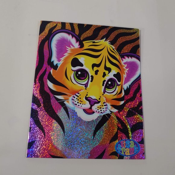 Lisa Frank | Other | Lisa Frank Leopard Glitter Sparkly Folder | Poshmark